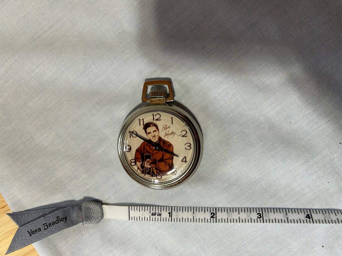 Vintage Elvis Presley Mechanical Pocket Watch - Etsy