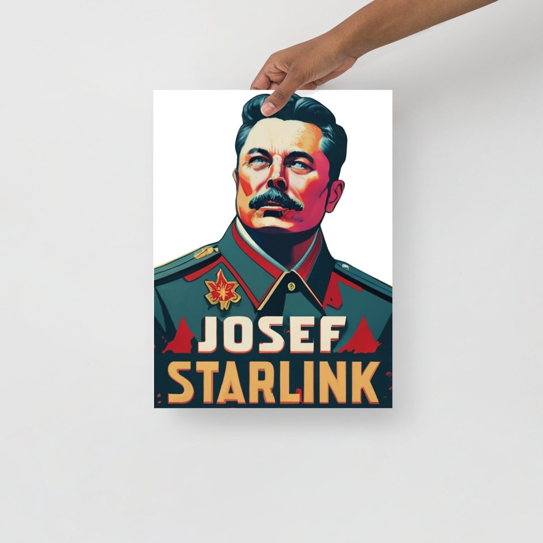 Josef Starlink Funny Elon Musk Poster - Etsy France