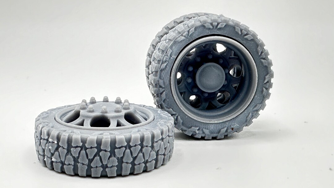 Semi Dually Wheels and Tires for Pickup 1/16 - Etsy