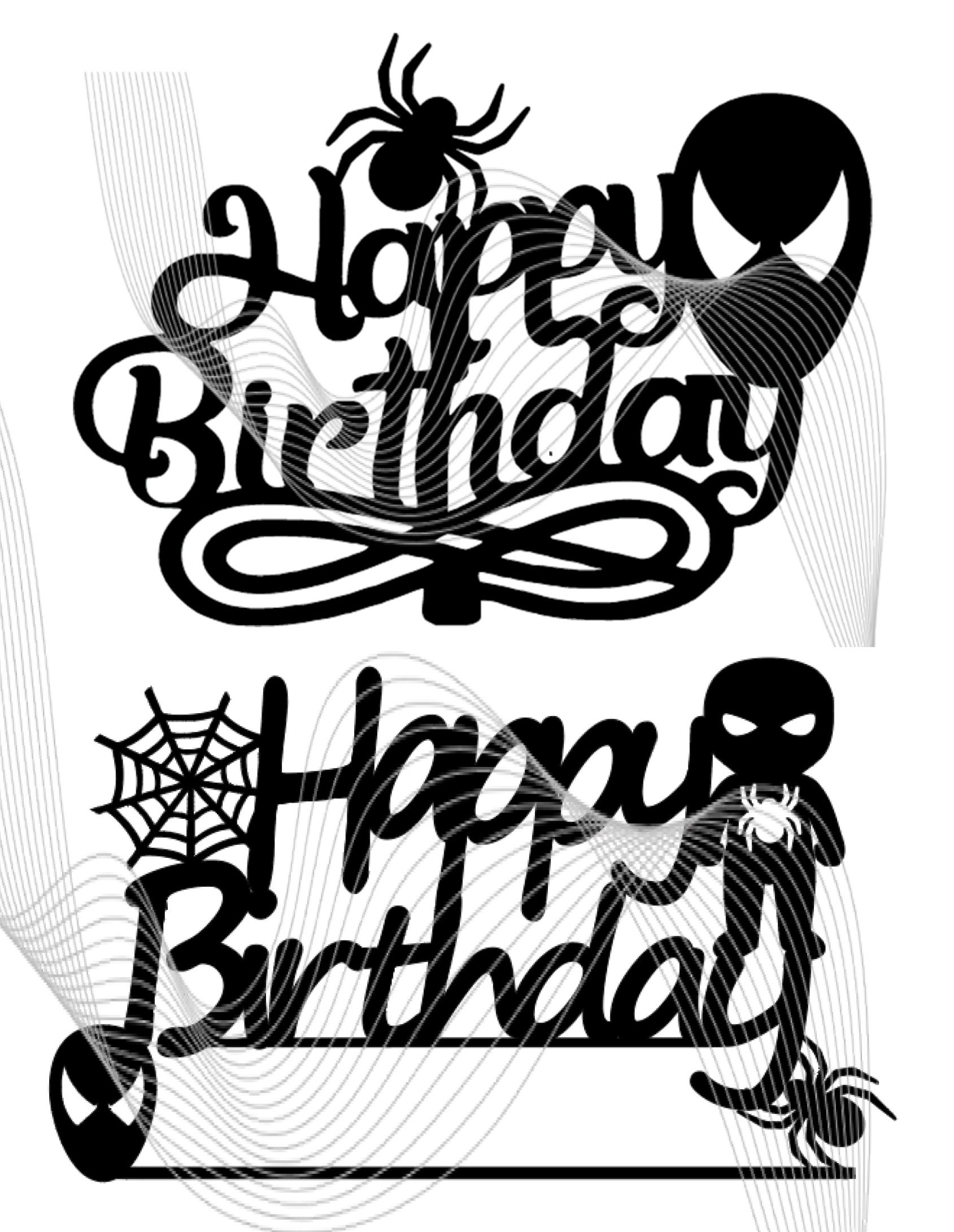 Spiderman Cake Topper, Birthday Cake Topper, Personalized Cake Topper ...