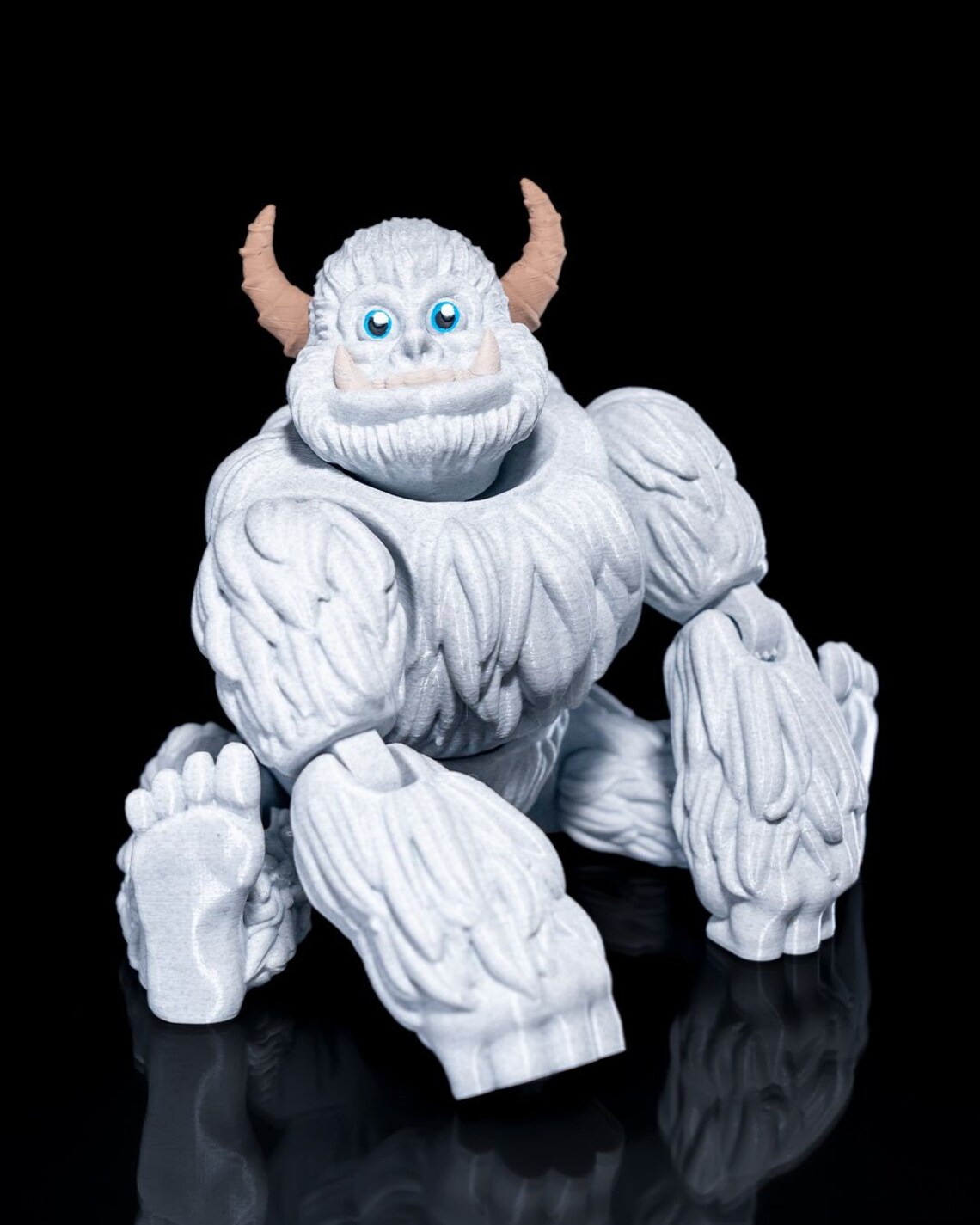 3D STL File Articulated Yeti to 3D Print at Home - Etsy Canada