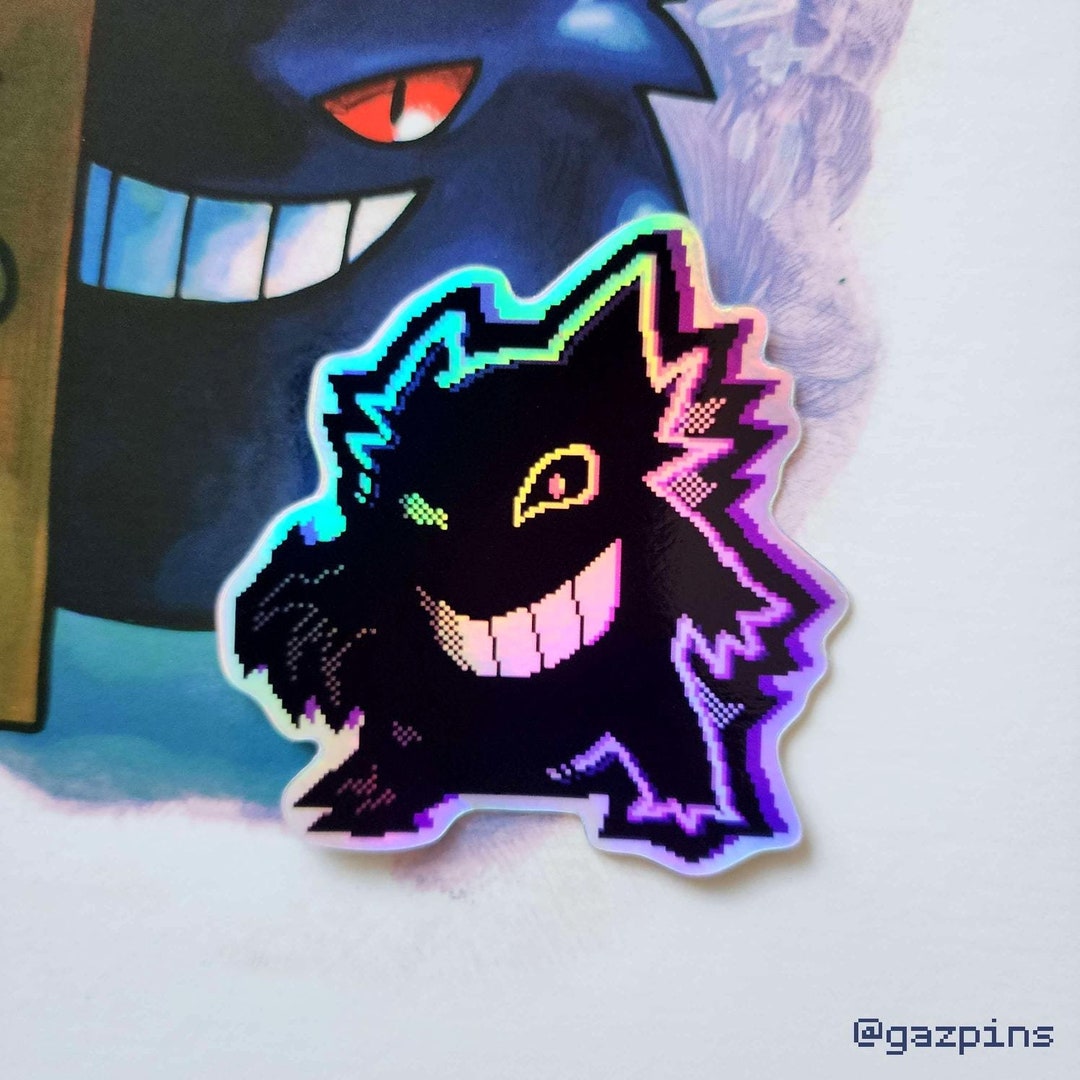 Ghastly Ghosty Sticker | Horror Pixel Art | Holographic Matte ...
