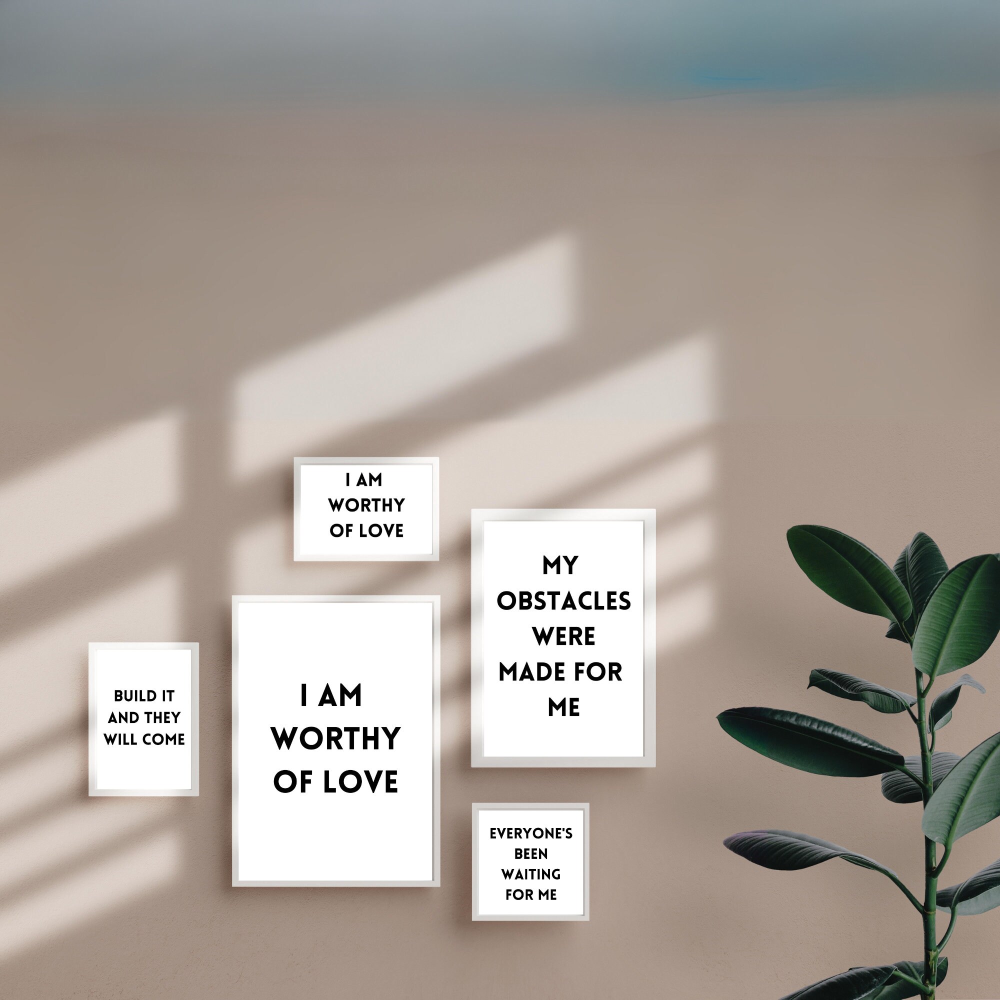 Self Love Affirmations Wall Art Printables 8 Sizes PNG Instant Download ...