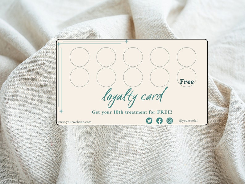 Editable Rewards Card Design the Loyalty Club Small Business Loyalty ...