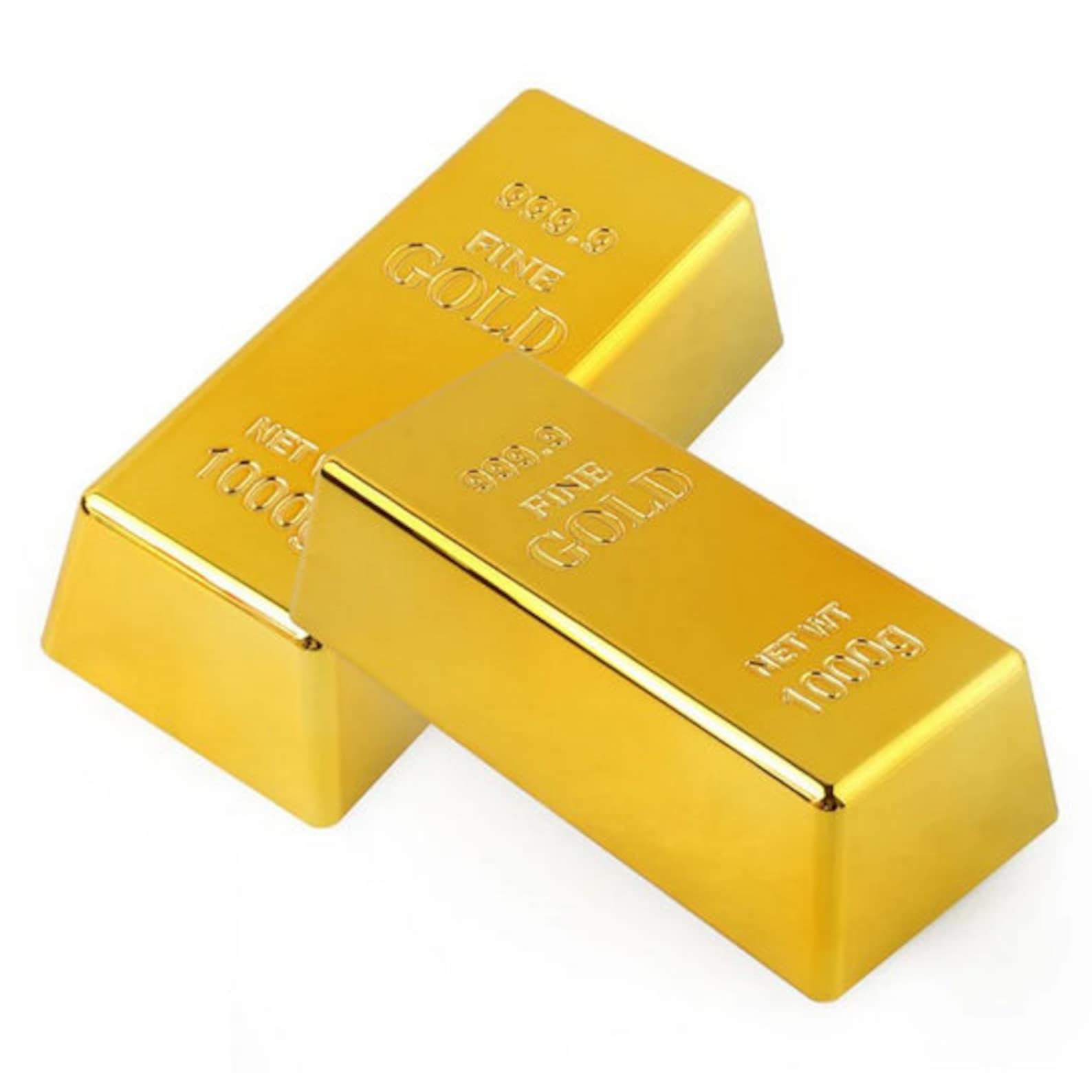 Fake Gold Bar Plastic Golden Paperweight Home Decor Bullion Bar ...