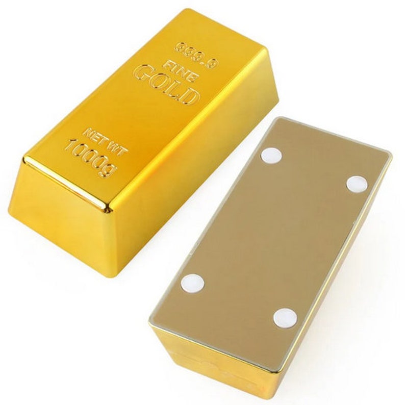Fake Gold Bar Plastic Golden Paperweight Home Decor Bullion Bar ...