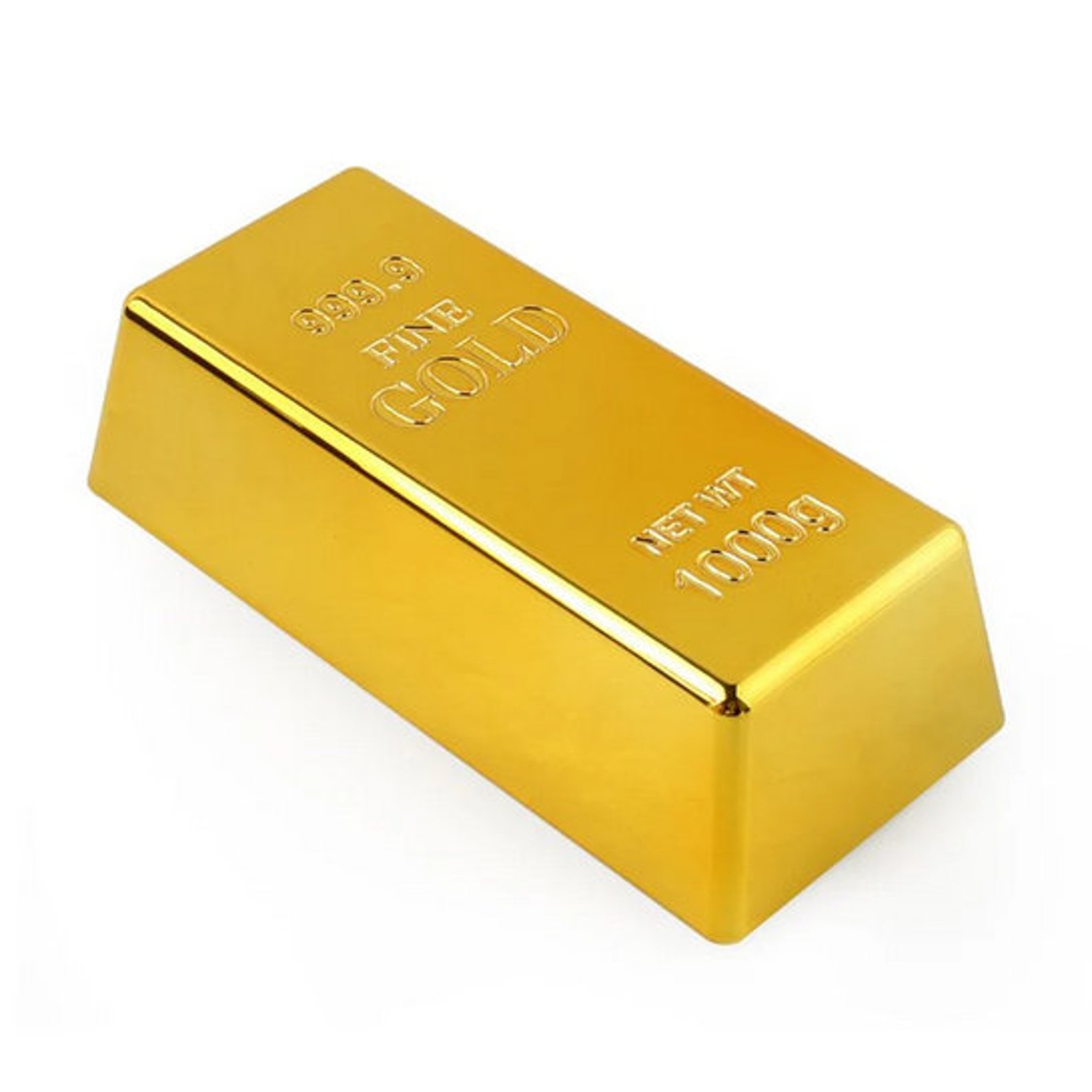 Fake Gold Bar Plastic Golden Paperweight Home Decor Bullion Bar ...