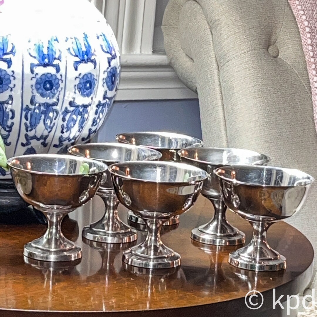 6 Vintage Oneida Footed Sherbert/berry Bowls - Etsy