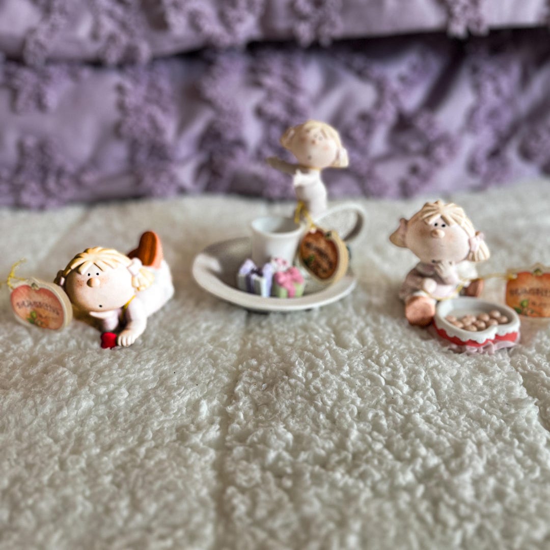 Trio of Vintage 1984 Bumpkins Figurines From a Private Collection in ...