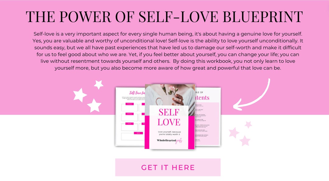 The Power of Self-love Blueprint Workbook - Etsy