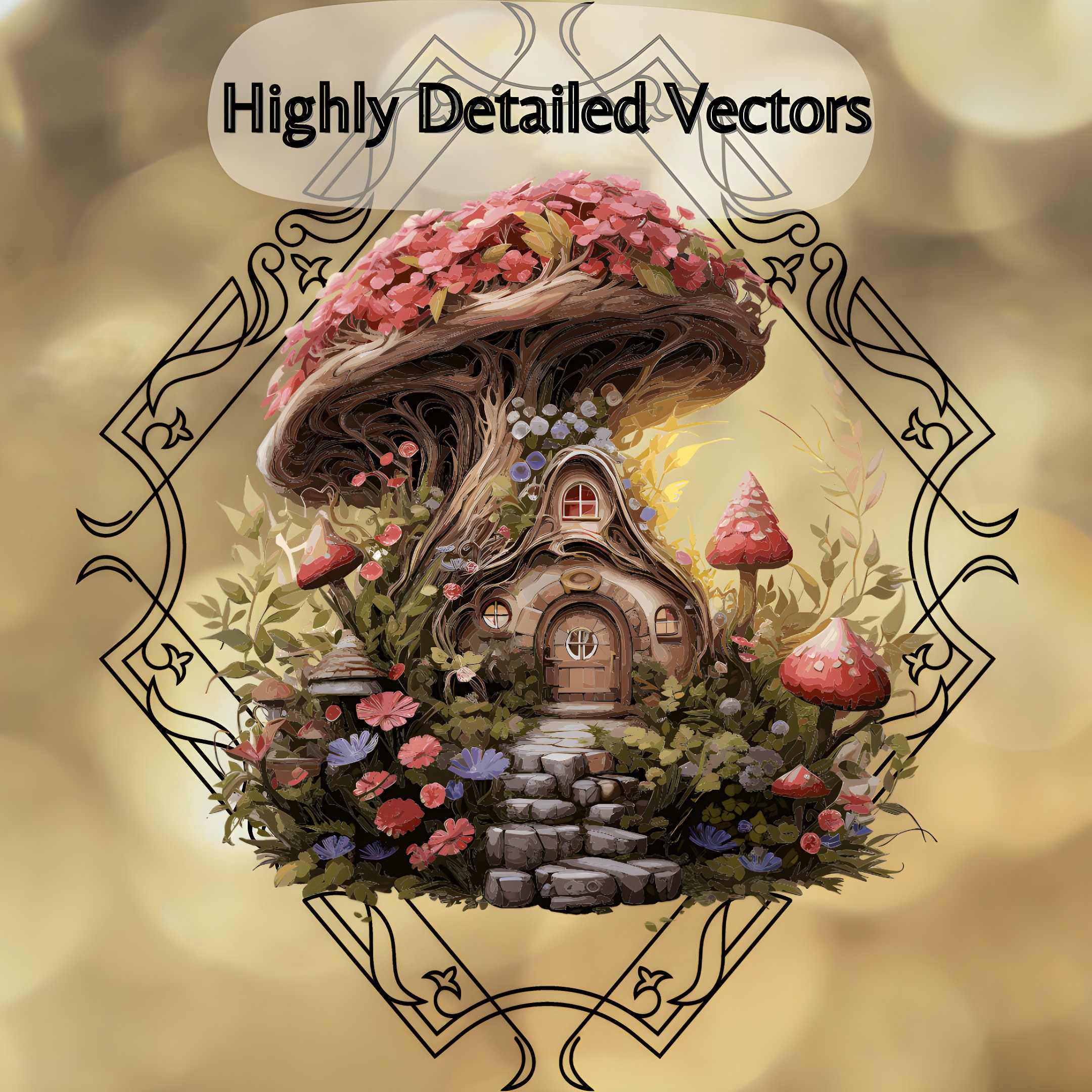 3D Cottagecore Svg Bundle, Mushroom Svg, Highland Cow Svg, 10 Svg/png ...