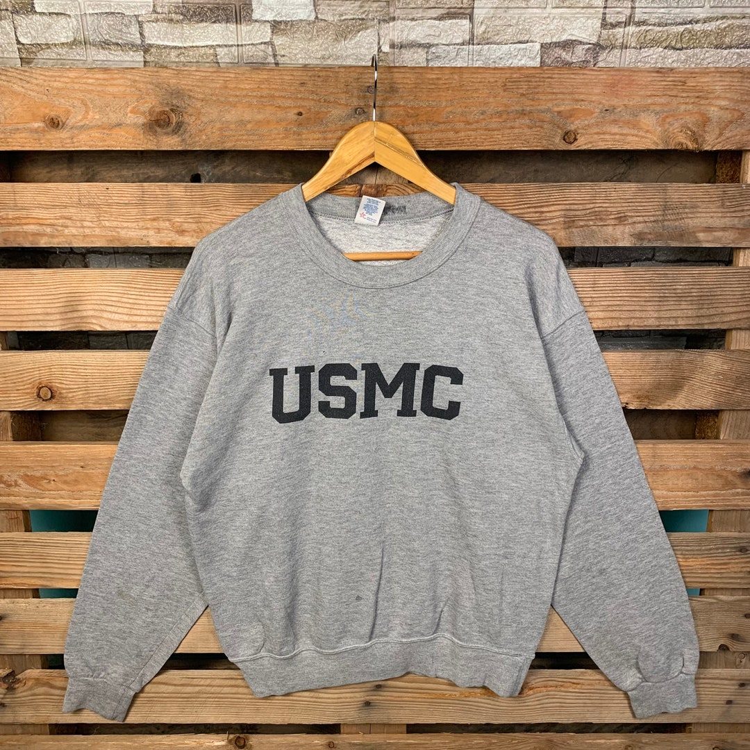 Vintage United State Marine Cops Sweatshirt USMC Pullover Sweater USMC ...