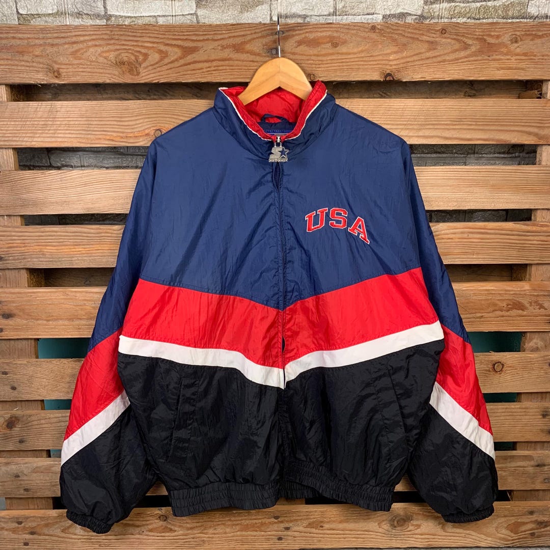 Vintage Starter USA Basketball Nba Dream Team Jacket Usa Basketball ...