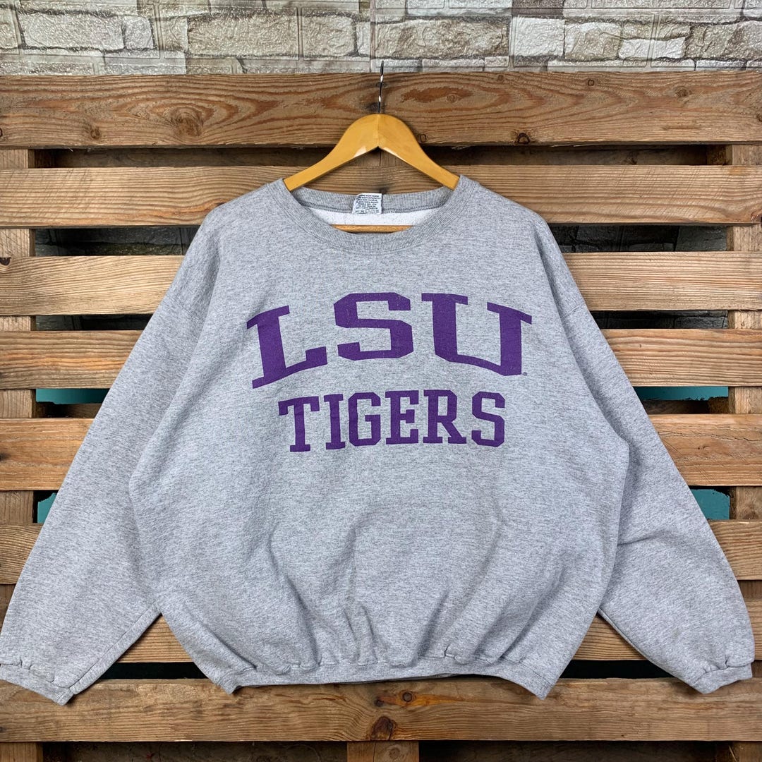 Vintage Ncaa Lsu Tigers Sweatshirt Lsu Pullover Sweater Lsu Pullover ...