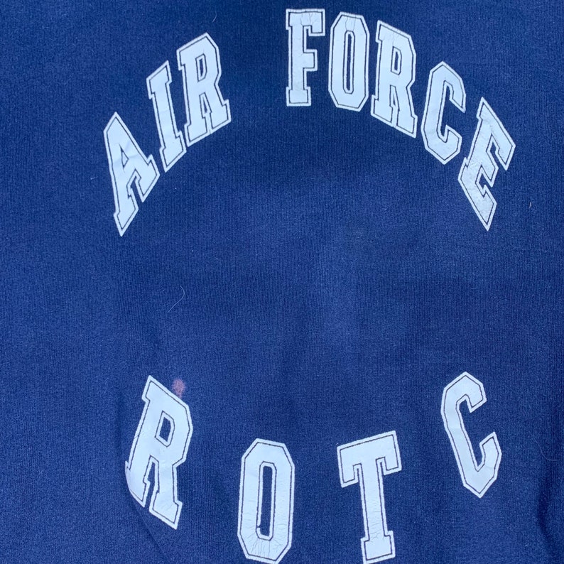 Vintage Air Force Rotc Sweatshirt Air Force Pullover Jumper Vintage Air ...