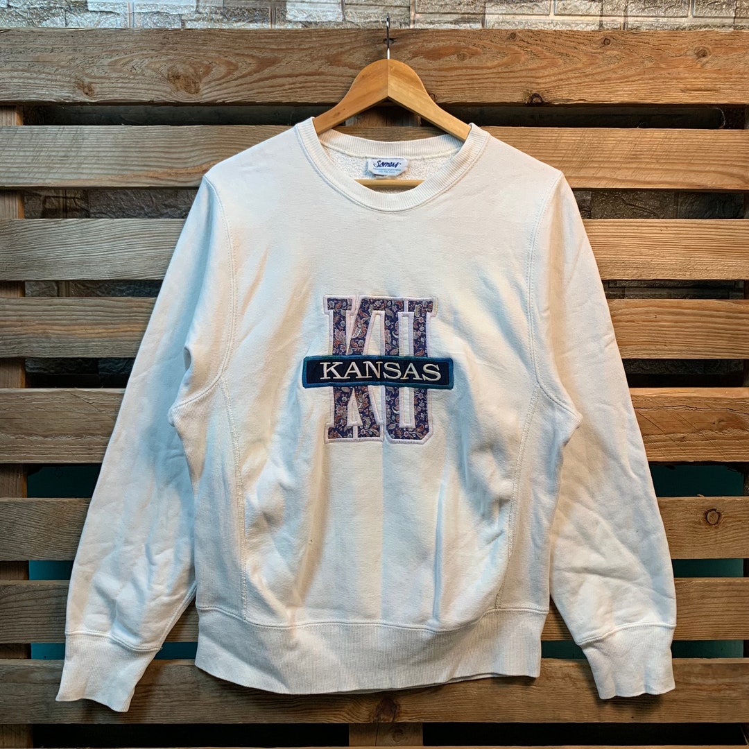 Vintage Ncaa Kansas University Sweatshirt Kansas Pullover Sweater ...