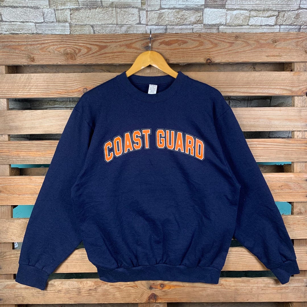 Vintage Coast Guard Sweatshirt Coast Guard Crewneck Jumper Coast Guard ...
