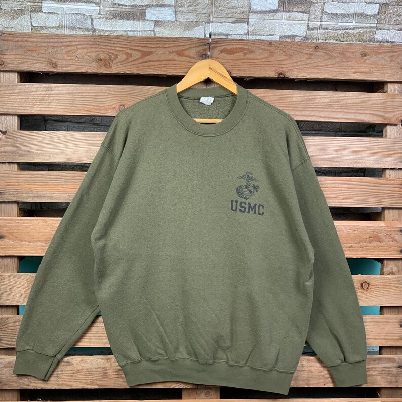Vintage USMC United State Marine Corp Sweatshir Usmc Crewneck Sweater ...