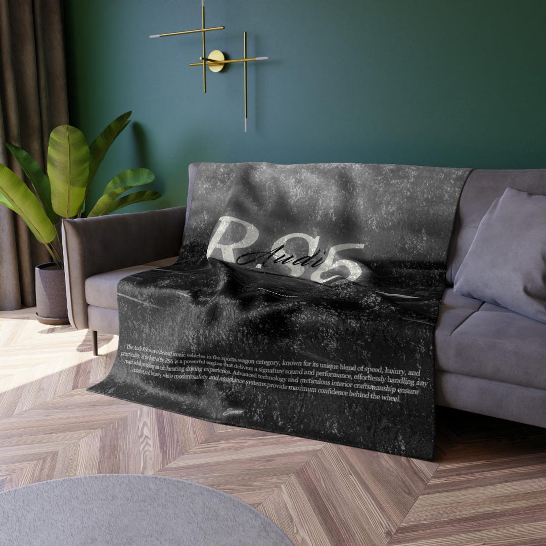Audi RS6 Crushed Velvet Blanket, Car Enthusiast Throw, Soft Road Trip ...