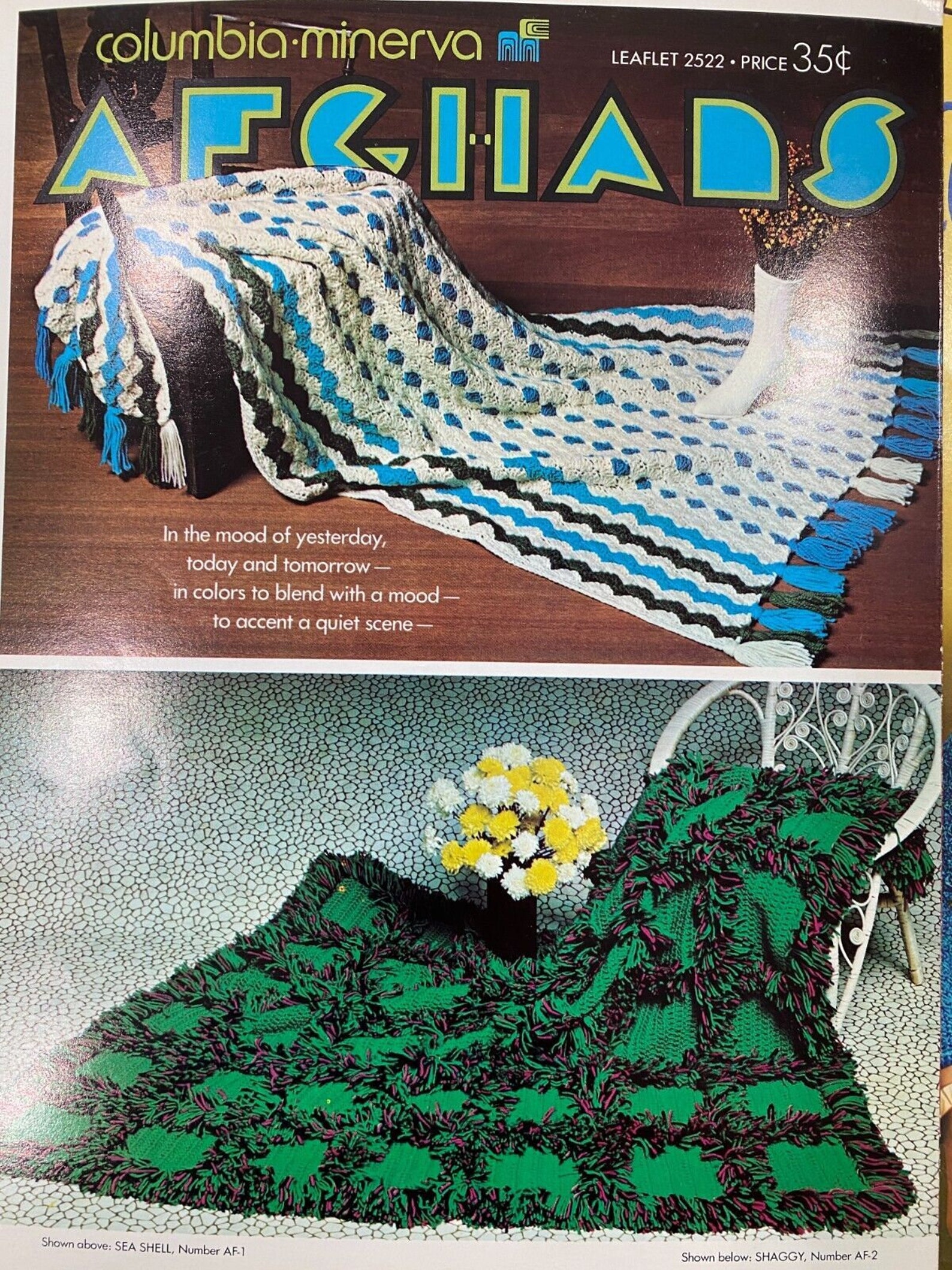13 Columbia Minerva Vintage 70s Crochet Knit Leaflet Patterns - Etsy
