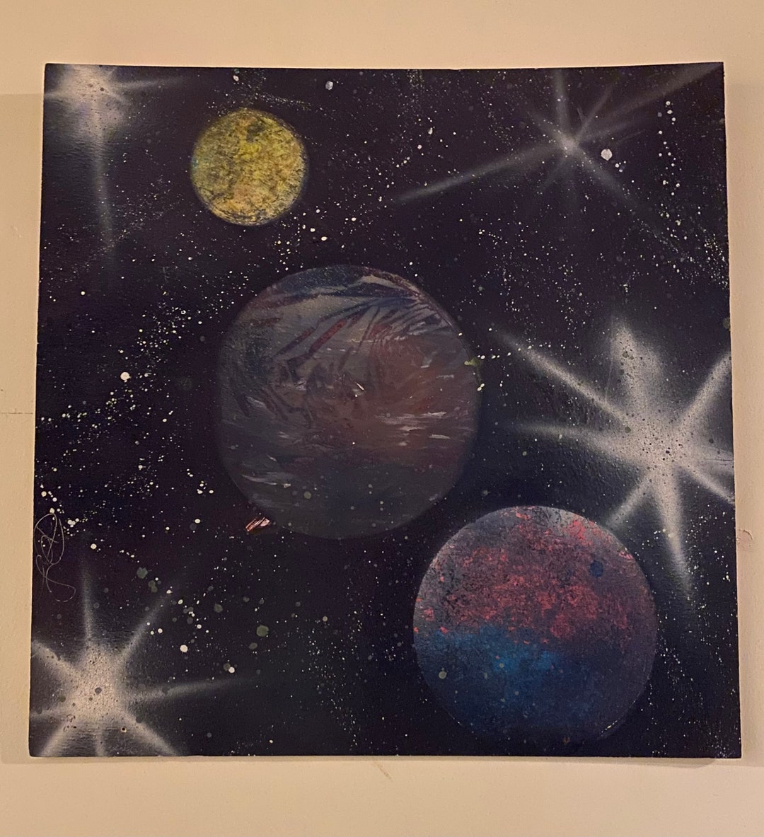 3 Planets Align and 4 Stars Shine - Etsy