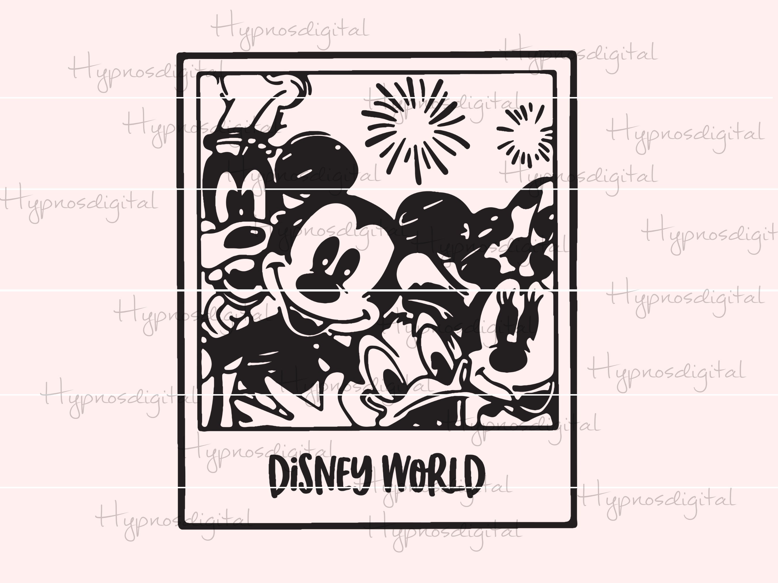 Mickey Mouse and Friends Polaroid SVG Design Files for Cricut ...