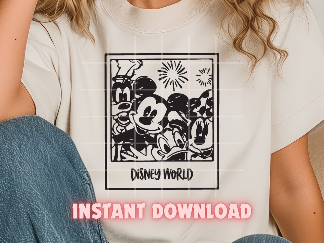 Mickey Mouse and Friends Polaroid SVG Design Files for Cricut ...