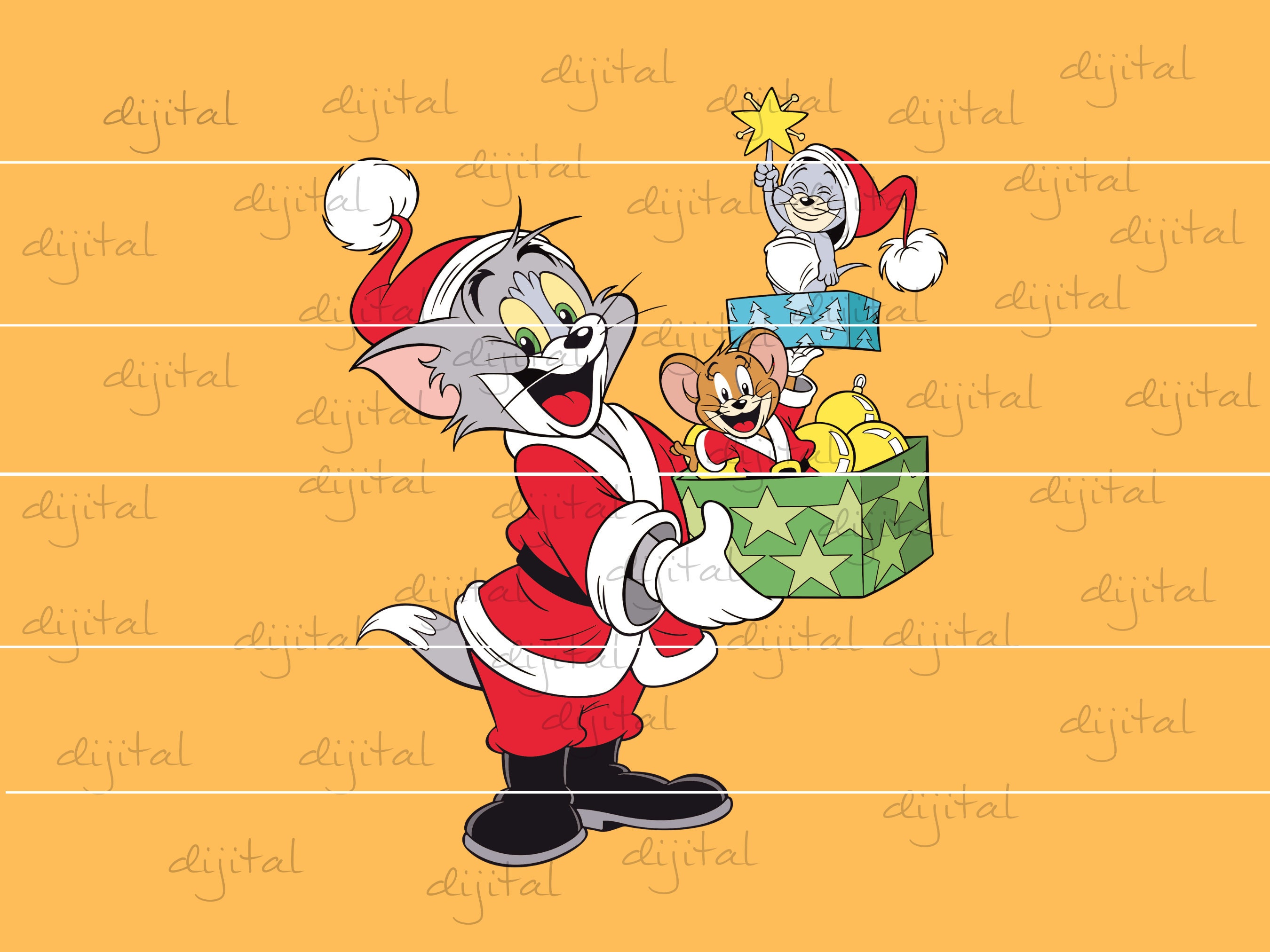 Tom and Jerry Christmas Png ,design PNG, Tom Jerry PNG Christmas ...