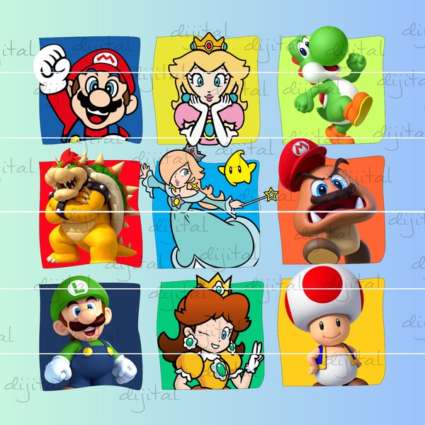 Mario Character Png - Etsy