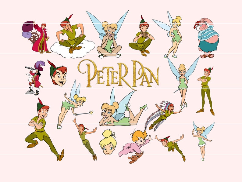 Peter Pan 35 PNG-SVG, Peter Pan SVG, Peter Pan , Captain Hook Instant ...