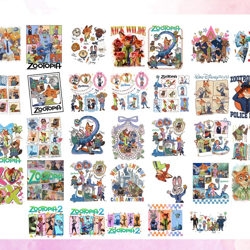 Zootopia Stickers - Etsy