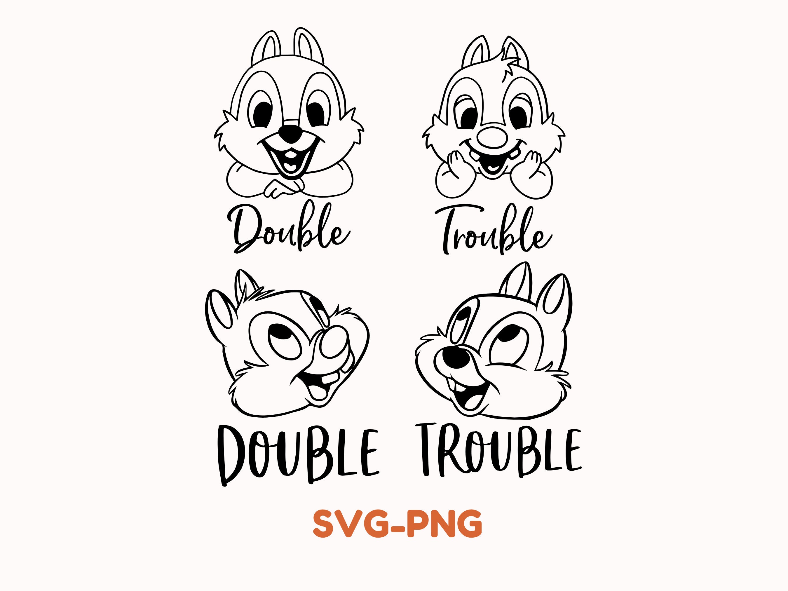 Chip and Dale Svg Bundle, Svg Cut File for Cricut, Chip and Dale Png ...