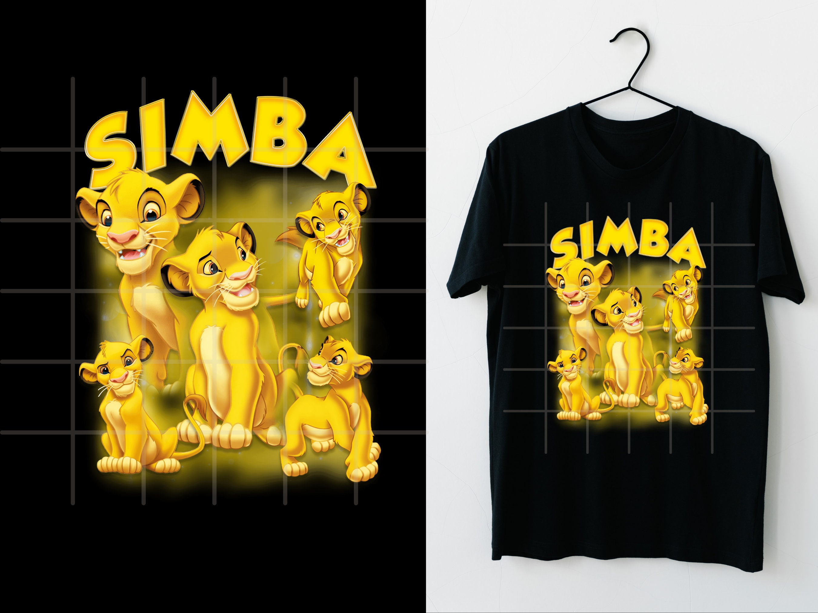 Retro Simba Png, Family Vacation Png, Retro the Lion King, Magical ...