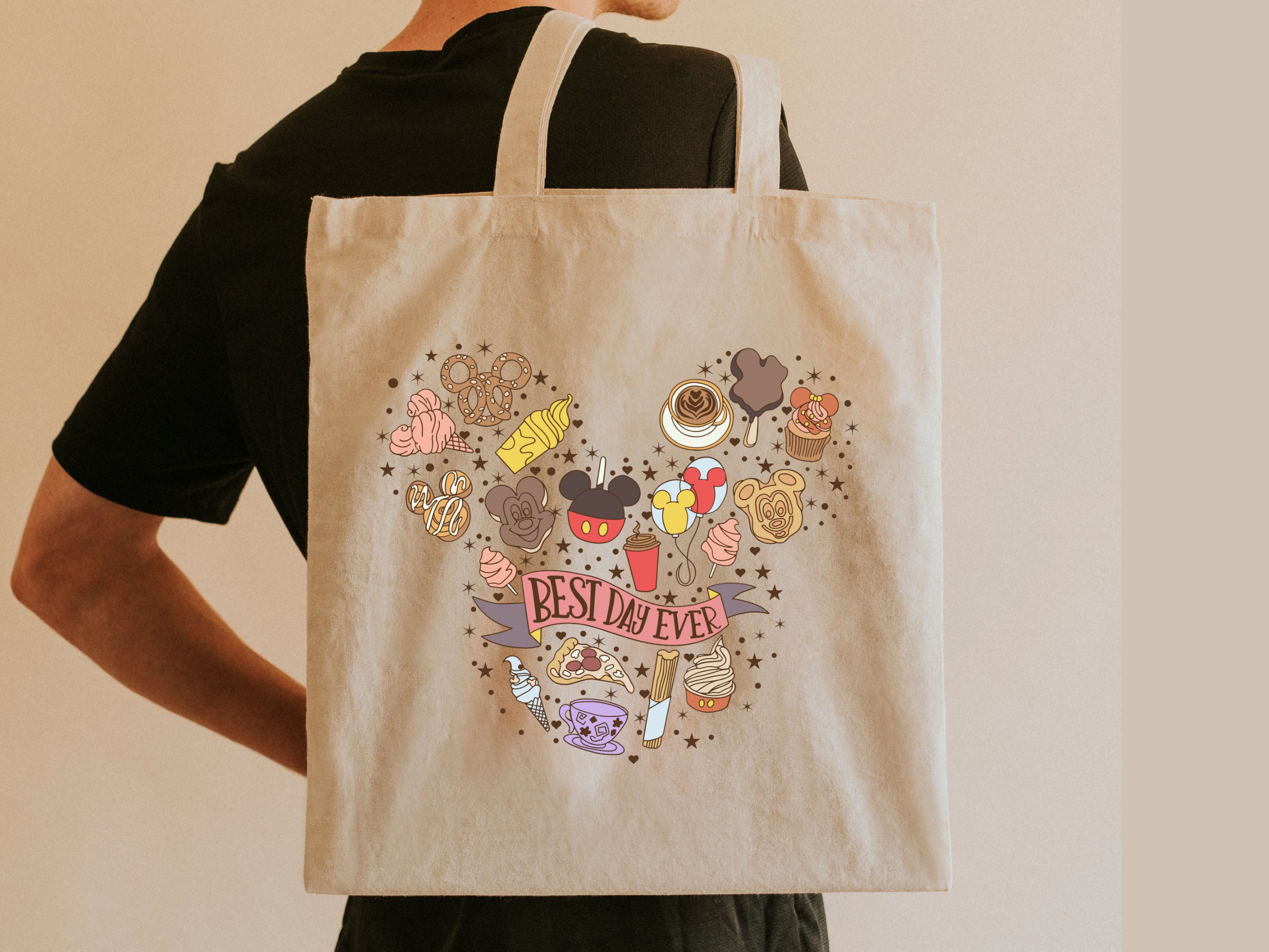 Mickey Snacks Best Day Ever Svg, Mickey Ears Png File, Retro Mickey Svg ...