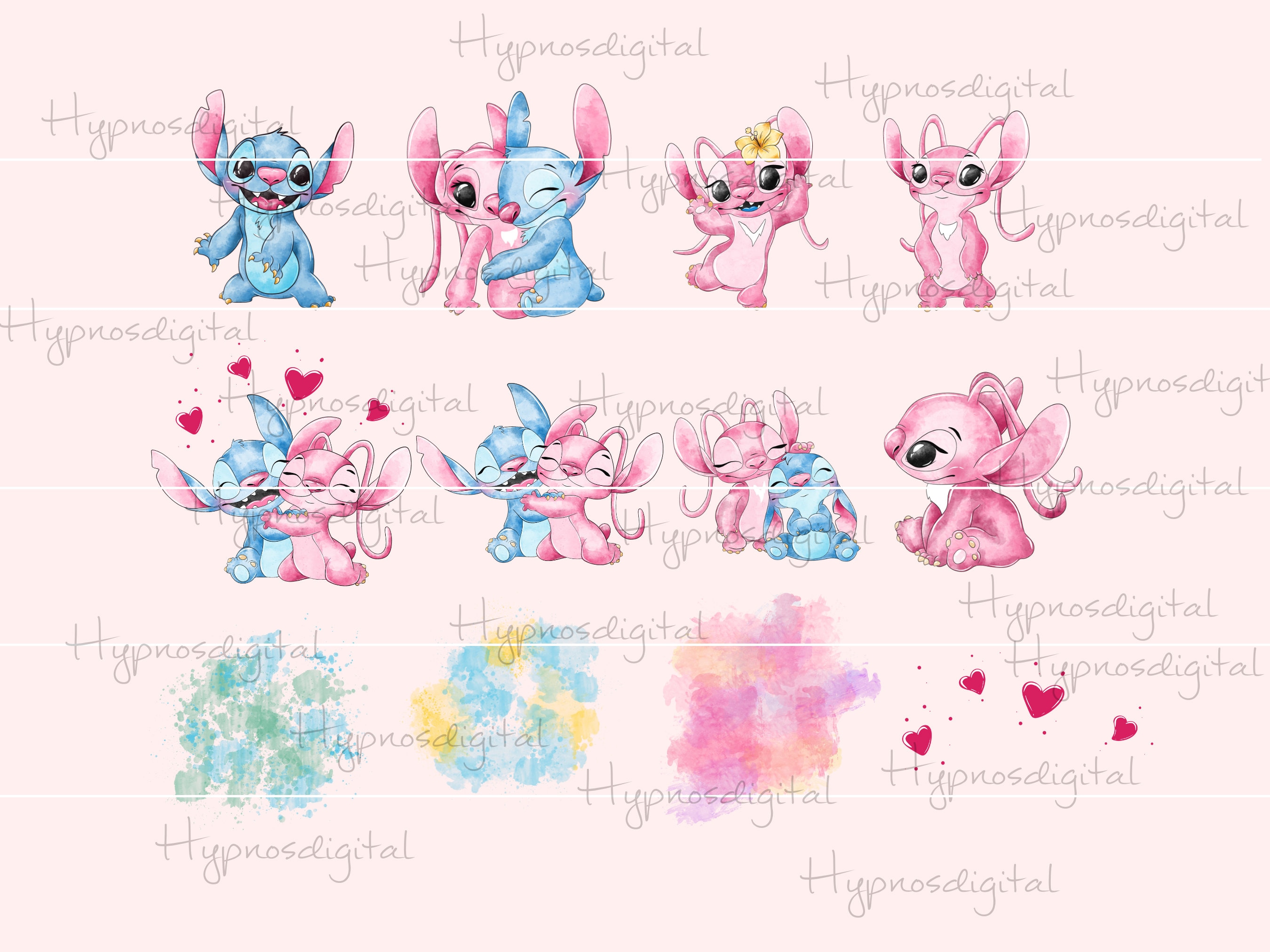 Stitch and Angel Png Bundle, Stitch Png, Stitch Couple Png, Png, Stitch ...