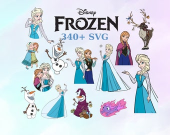 Frozen Svg, Frozen Svg Bundle, Elsa Svg, Anna Svg, SVG for Cricut ...