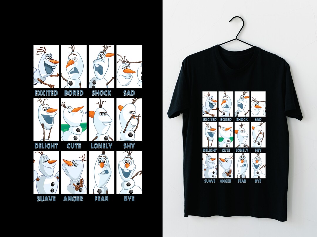 Emotions of Olaf Png-svg, Magical Kingdom Png-svg, Family Vacation Png ...