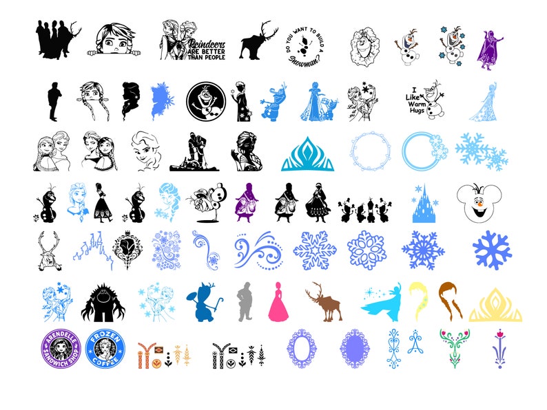 Frozen Svg , Frozen Svg Bundle, Elsa Svg, Anna Svg, SVG for Cricut ...