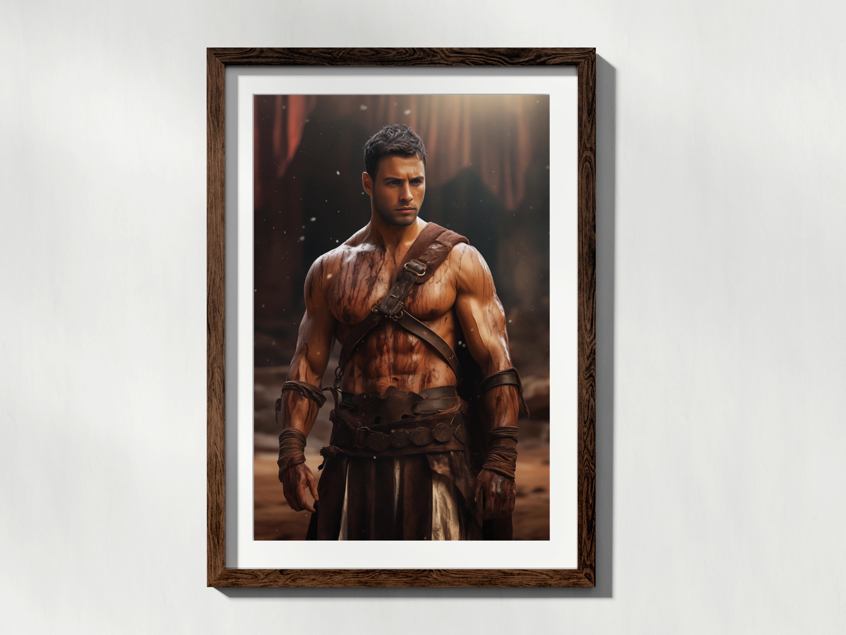 Custom Spartacus Portrait From Photo Birthday Present for Husband ...