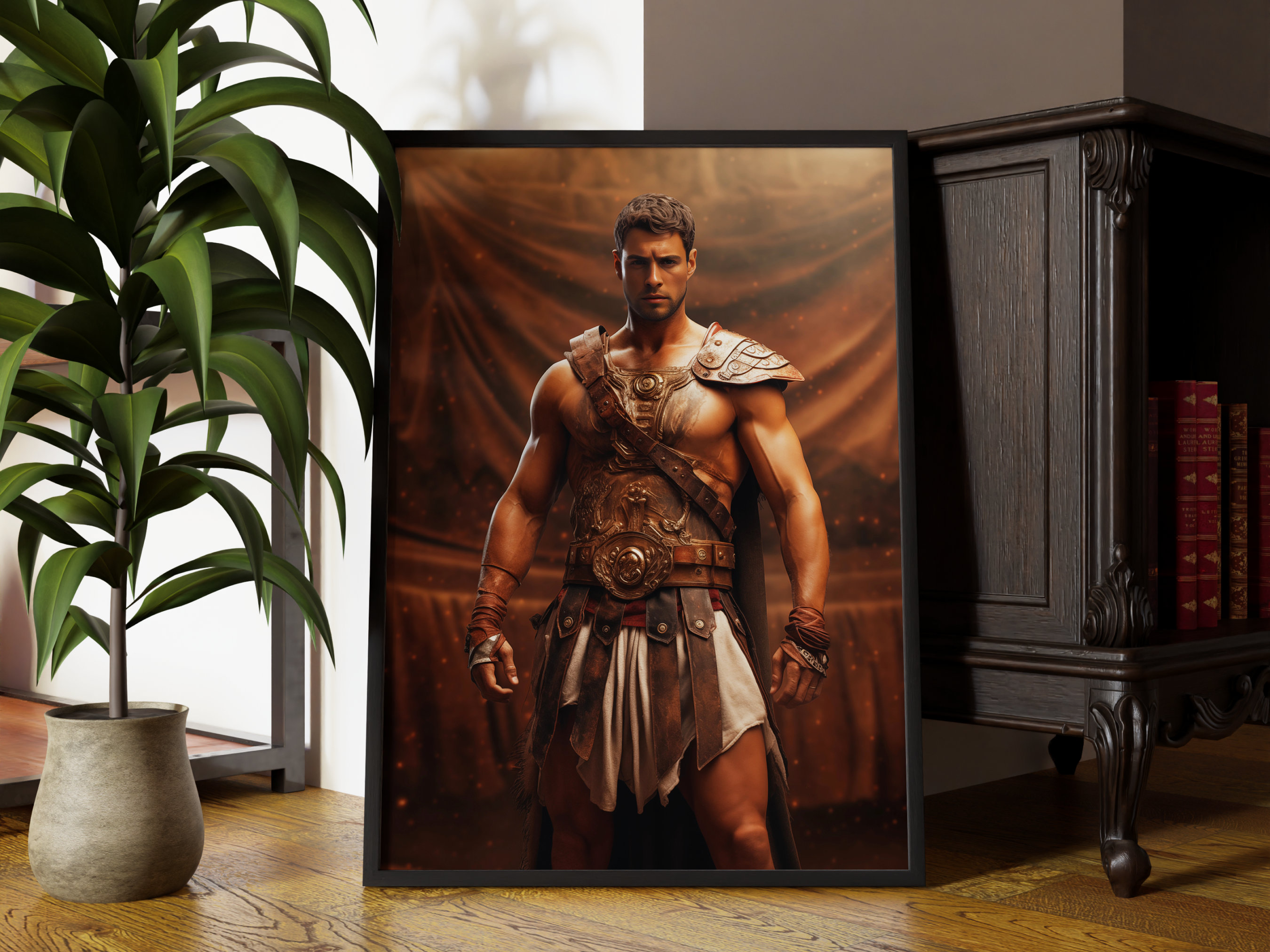 Custom Spartacus Portrait From Photo Birthday Present for Husband ...
