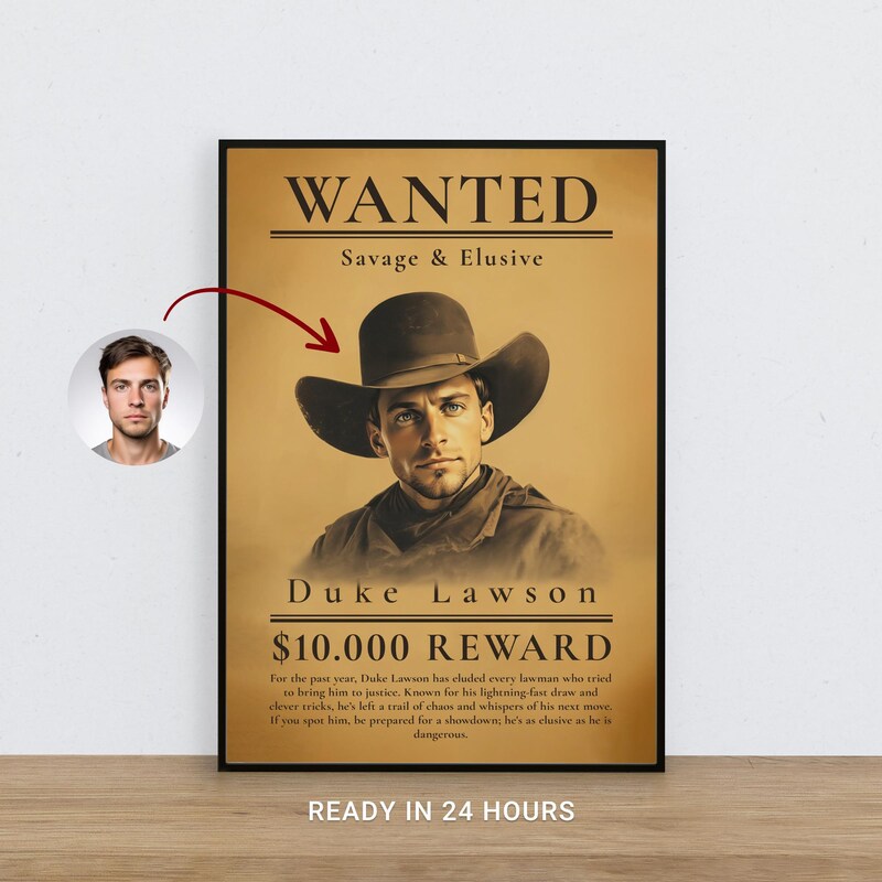 Wanted Poster - Etsy
