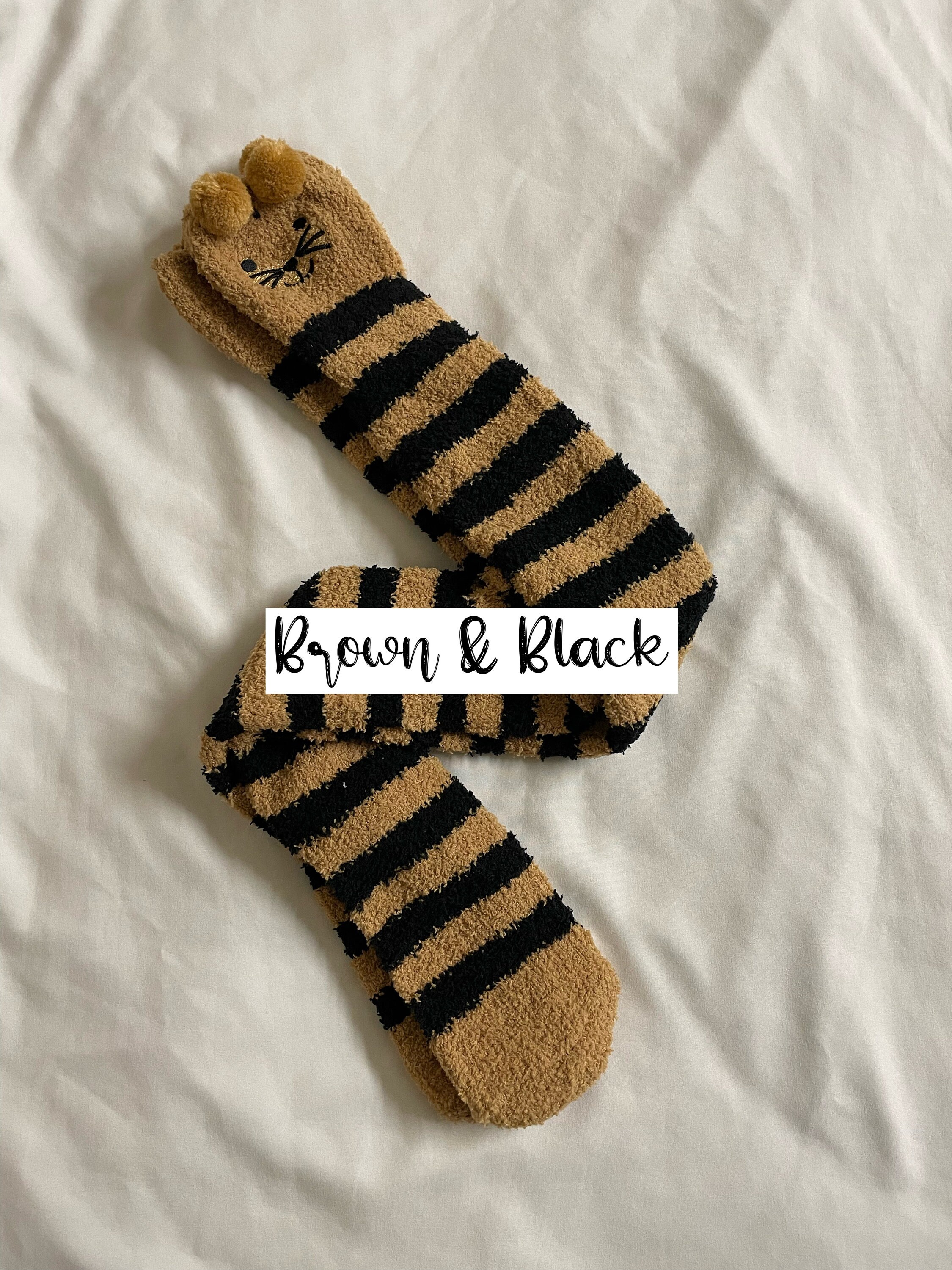 Super Long, Warm, Fuzzy, Cozy Macron Socks! the Soft, Fuzzy Socks Add ...