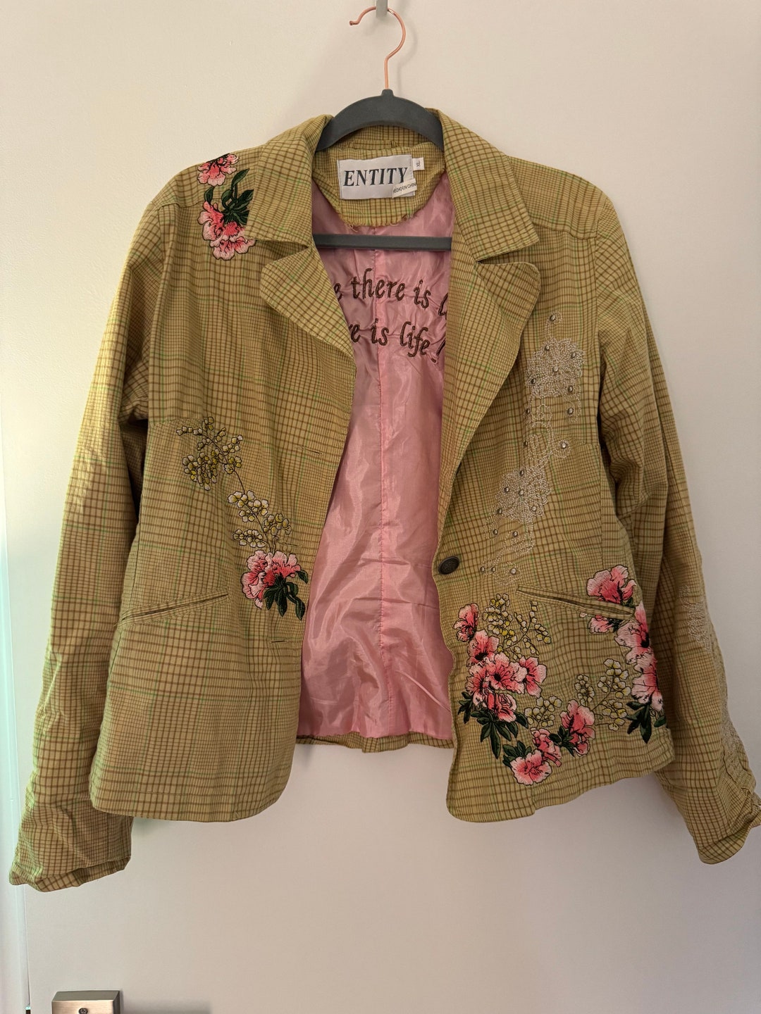 XL Entity Pink & Green Jacket - Etsy