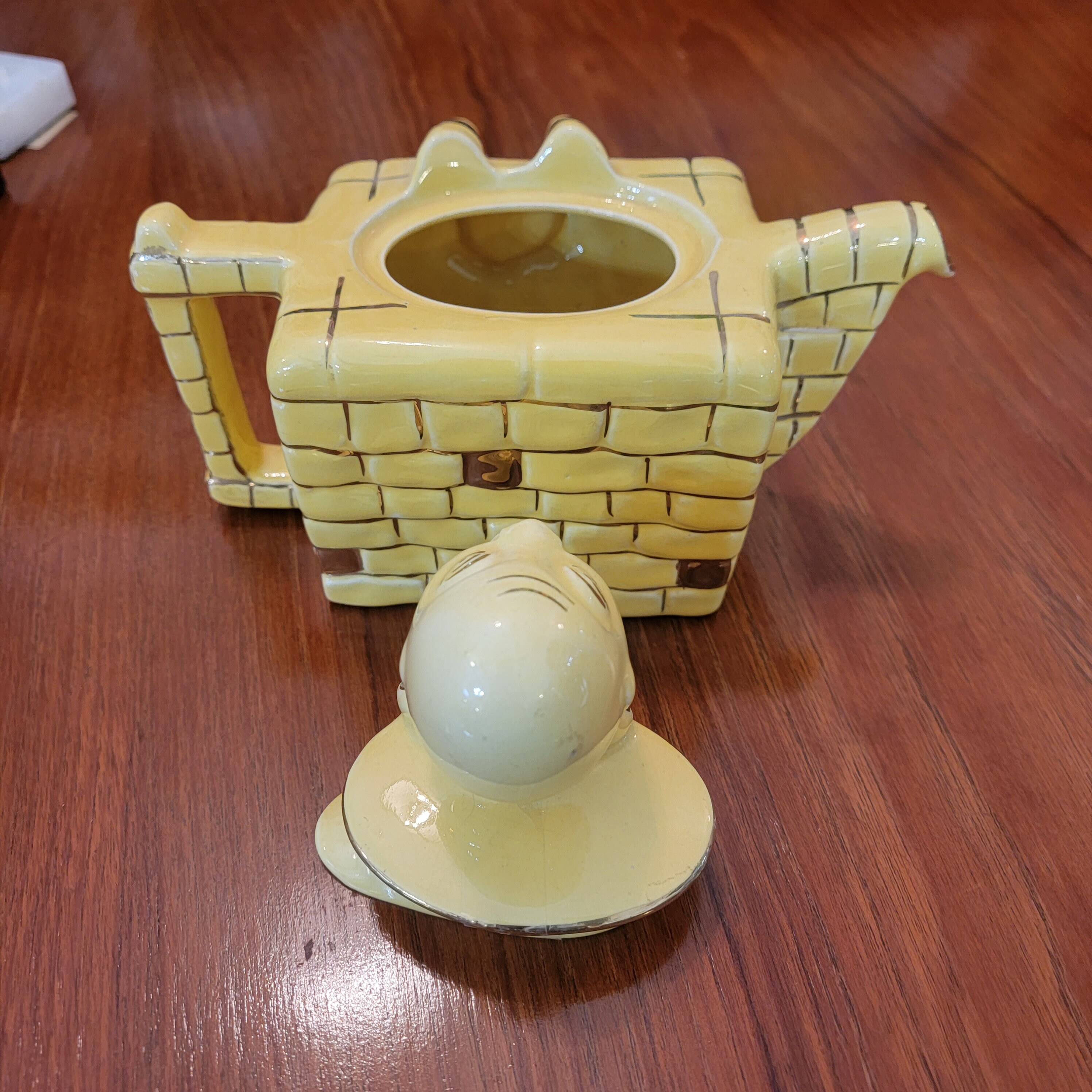 Vintage Yellow Lingard Humpty Dumpty Novelty Teapot - Etsy