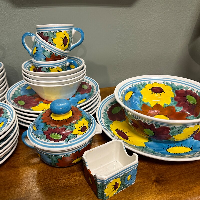 Mexican Pottery Dinnerware Set - Etsy