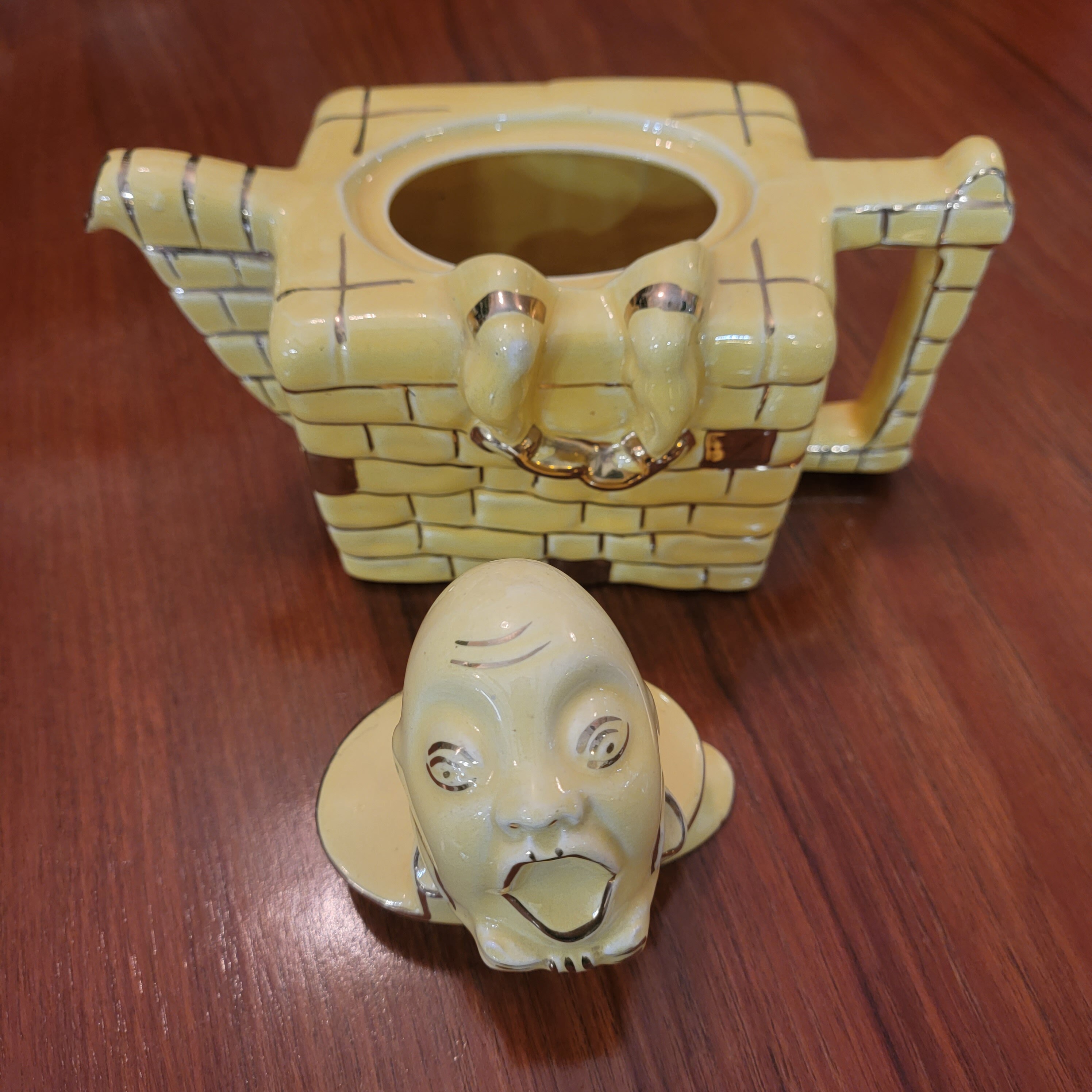 Vintage Yellow Lingard Humpty Dumpty Novelty Teapot - Etsy