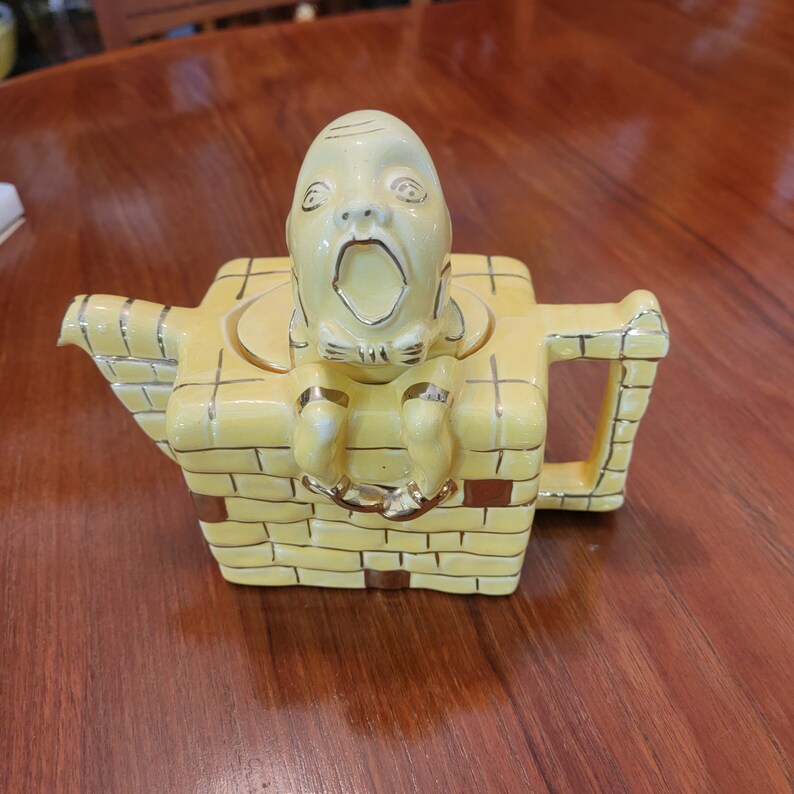 Vintage Yellow Lingard Humpty Dumpty Novelty Teapot - Etsy