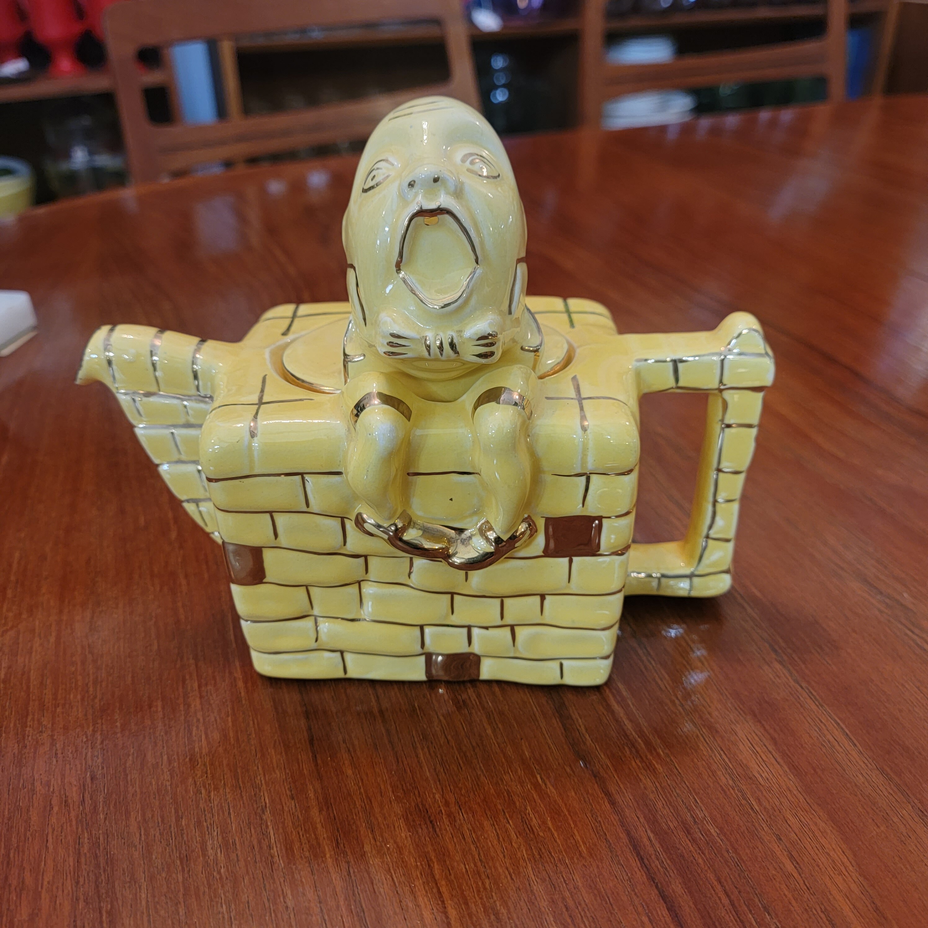 Vintage Yellow Lingard Humpty Dumpty Novelty Teapot - Etsy