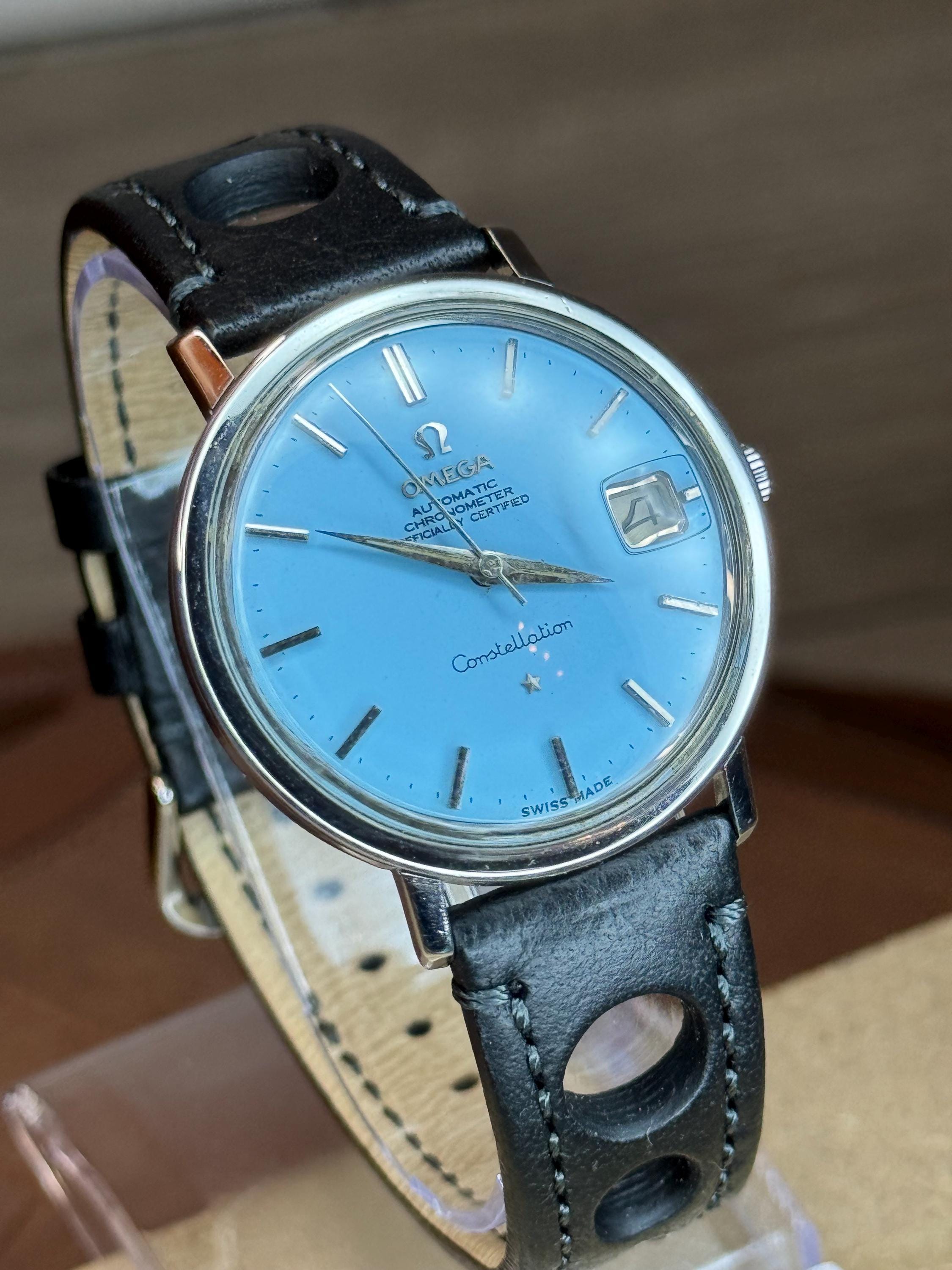 Vintage Omega Constellation Blue Dial Gents Automatic Vintage Watch - Etsy
