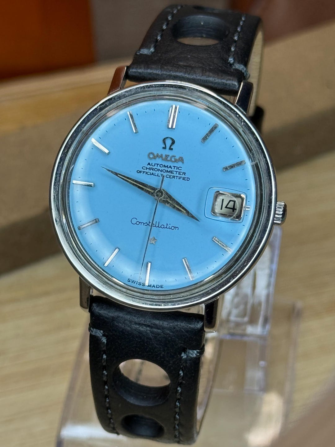 Vintage Omega Constellation Blue Dial Gents Automatic Vintage Watch - Etsy